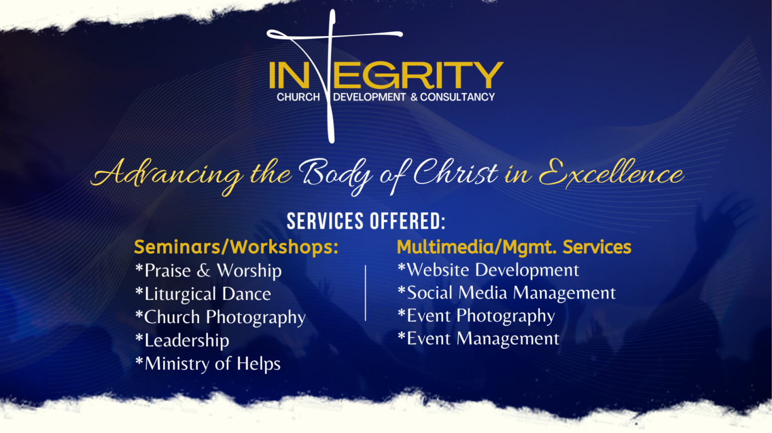 Welcome - INTEGRITY CHURCH DEVELOPMENT & CONSULTANCY