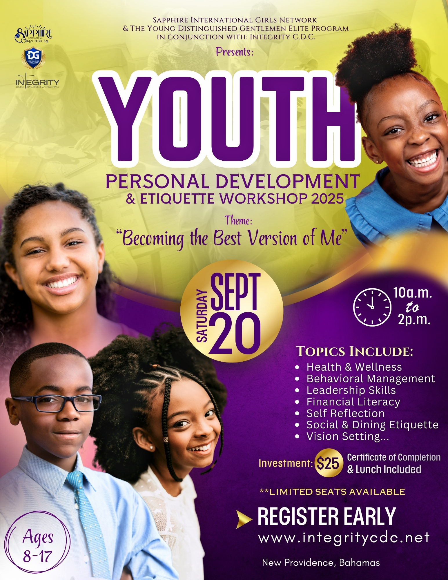 Youth Personal Development & Etiquette Workshop
